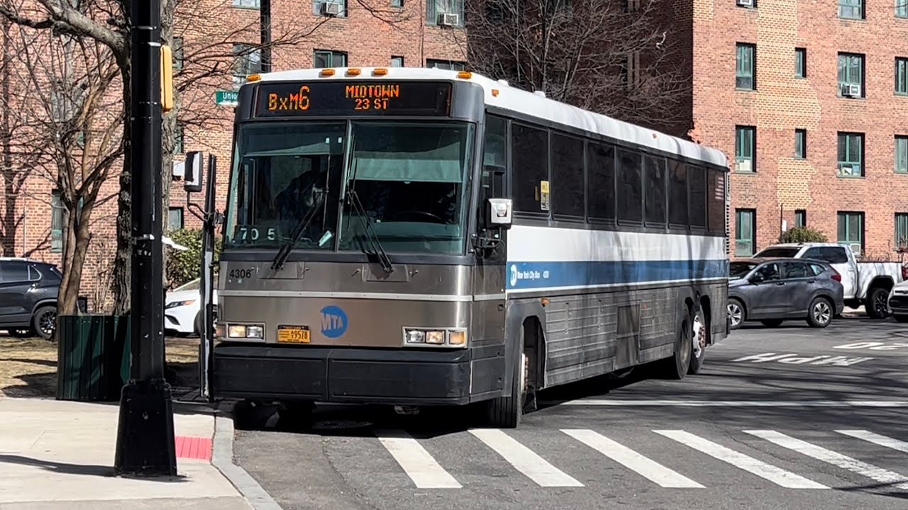 MTA NYCT Bus: 2007 MCI D4500CL #4306 on BxM6 to MIDTOWN 23 ST VIA 5 AV ...