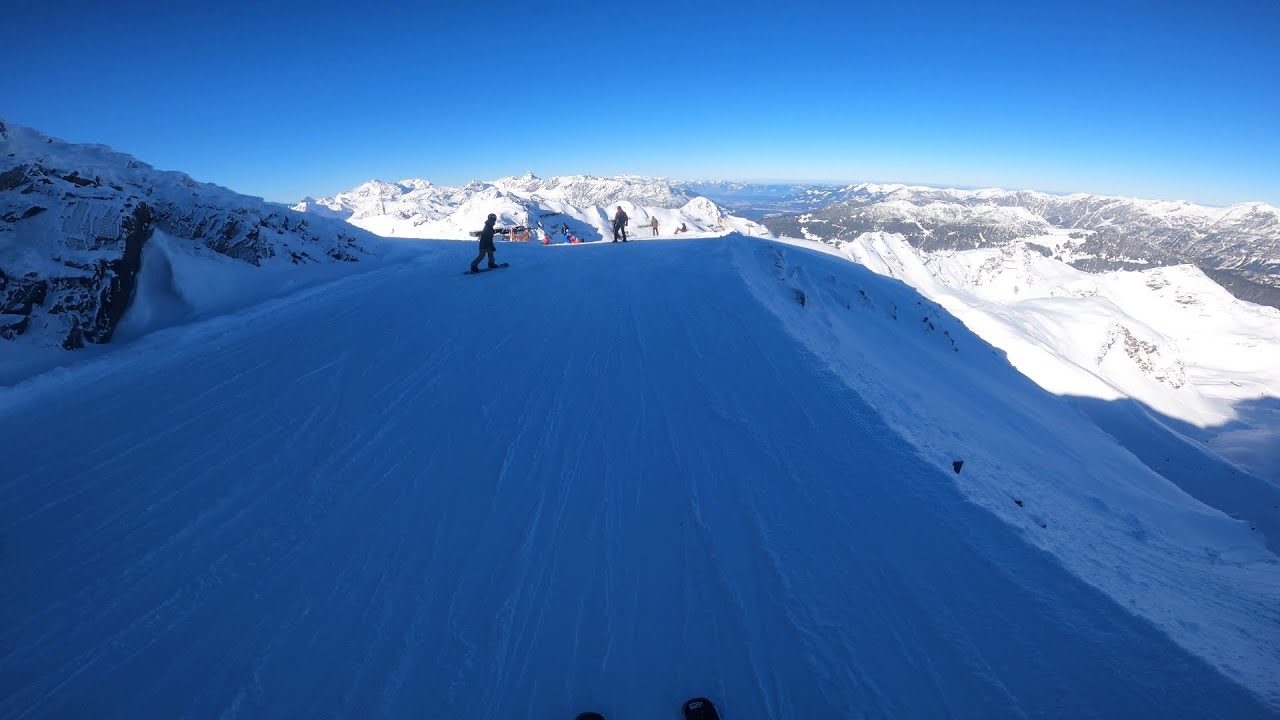 Silvretta Montafon, Piste 1a (mit Skitunnel) - YouTube