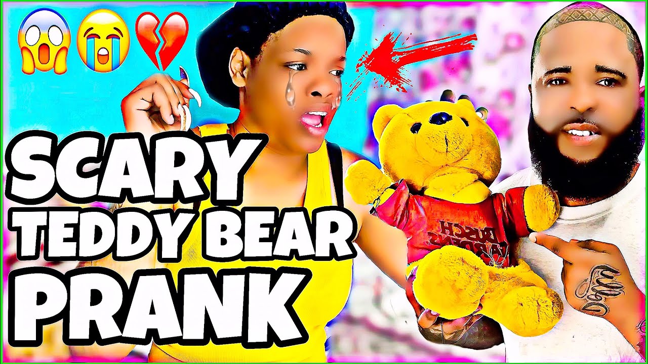 SCARY TEDDY BEAR PRANK ON FIANCE POOH BEAR PRANK TO SEE HER REACTION ...