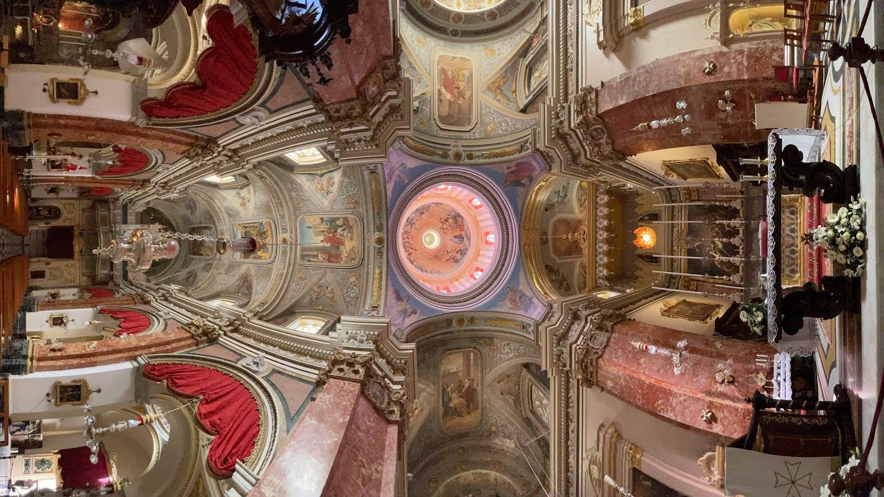 Looking around the beautiful Church of St Lawrence, in Birgu(Vittoriosa ...