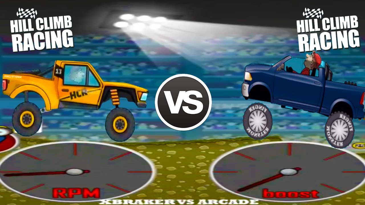 Hill Climb Racing - New Vehicle Unlocked Trophy Truck vs Super Diesel ...