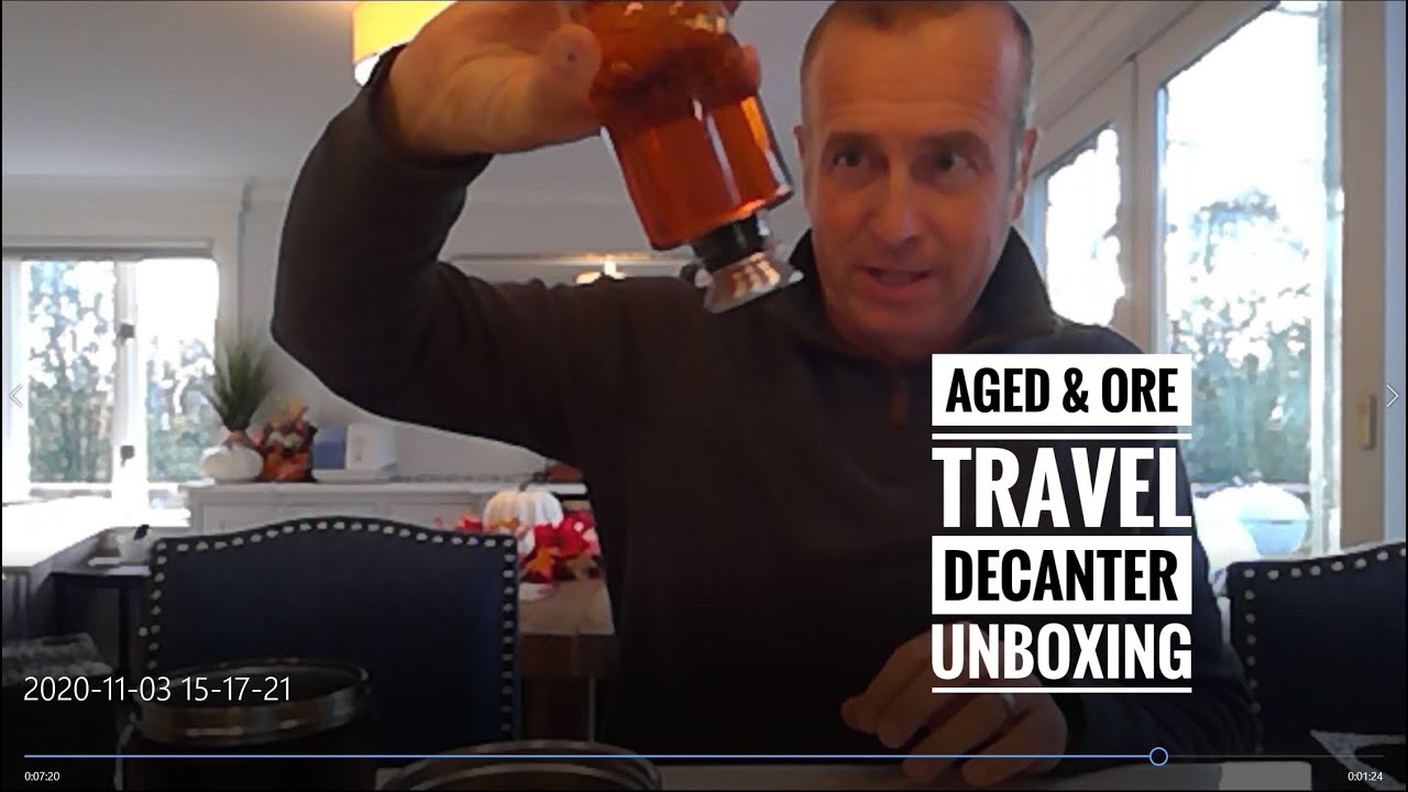 Aged and Ore Travel Decanter Unboxing - YouTube