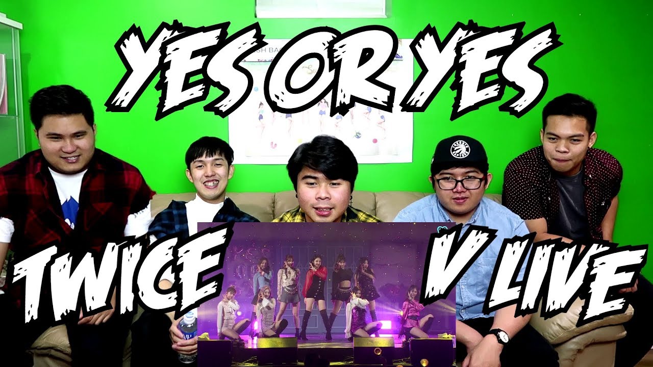 TWICE - YES OR YES V LIVE SHOWCASE REACTION (FUNNY FANBOYS) - YouTube