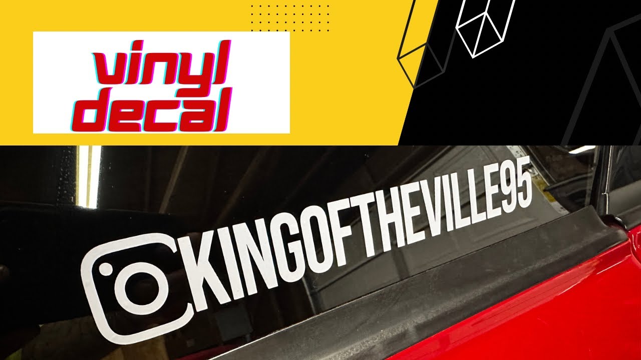 How to put a Vinyl Decal Sticker on your car - YouTube