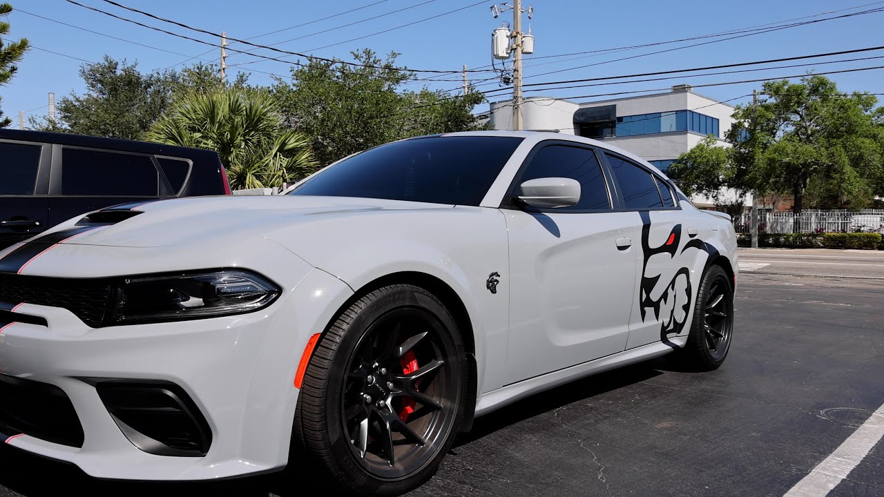 Custom Dodge Charger Hellcat After 3M Ceramic IR Tint Installation ...