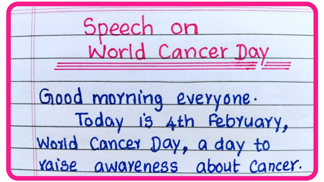 World Cancer Day Speech 2025 | Speech on World Cancer Day | World ...
