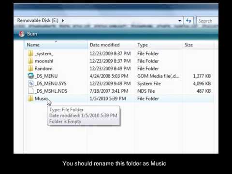 How to put music on your Nintendo DS - YouTube