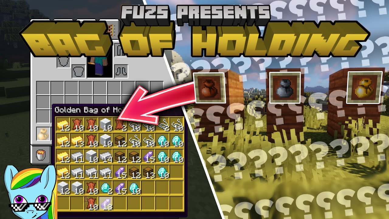 AVOIR UN SAC À DOS DANS MINECRAFT ! - YouTube