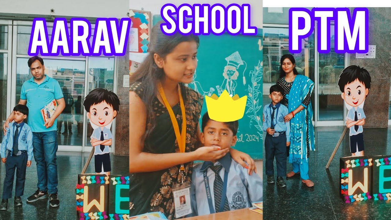 आरव का first class' PTM , Today is school PTM time 😍 #school #trending ...