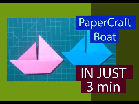 DIY-Papercraft-boat in just 3 min - YouTube