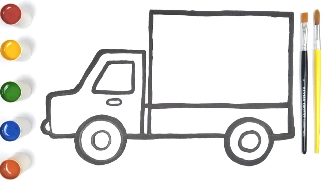 Learn to Draw Vehicles. Box Truck Cars for | Kids, Coloring Part 112 ...