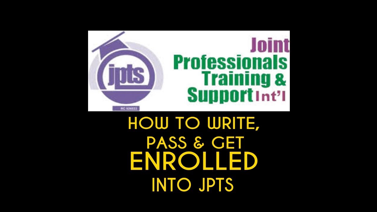 How To Write, Pass & Get Enrolled Into JPTS University - YouTube