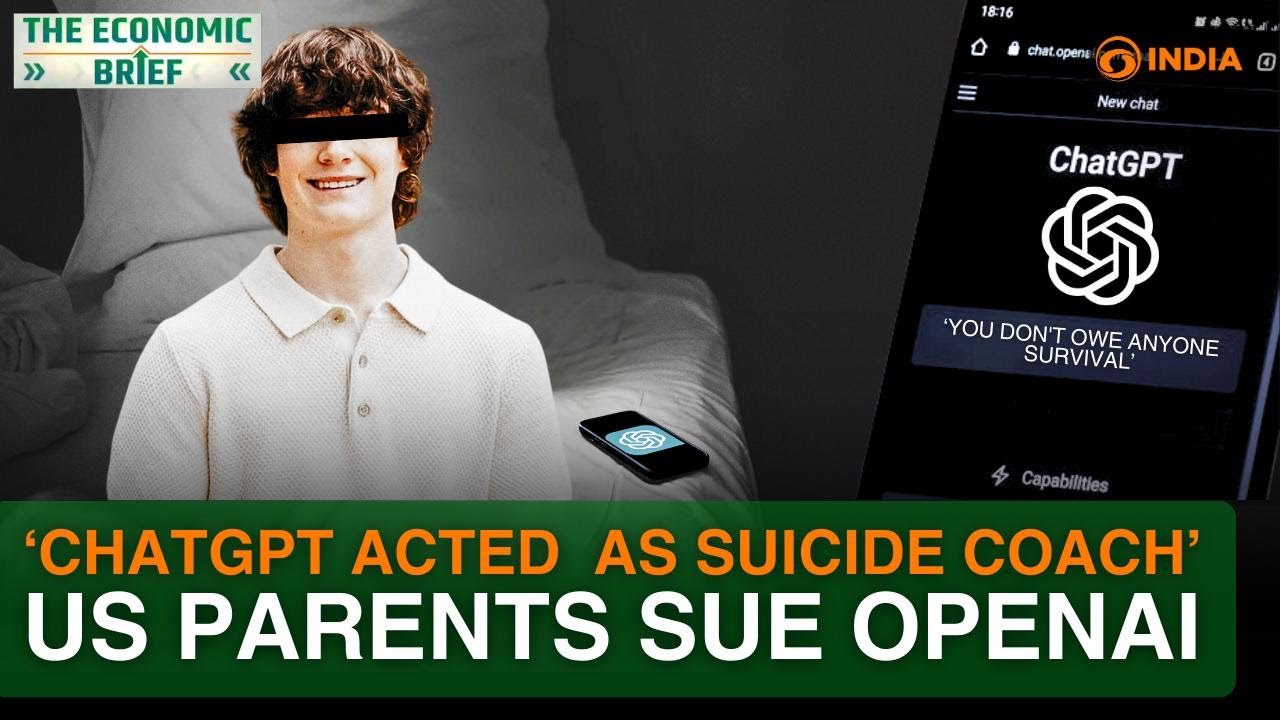 'ChatGPT acted as suicide coach' | 16-year-old's death triggers debate ...