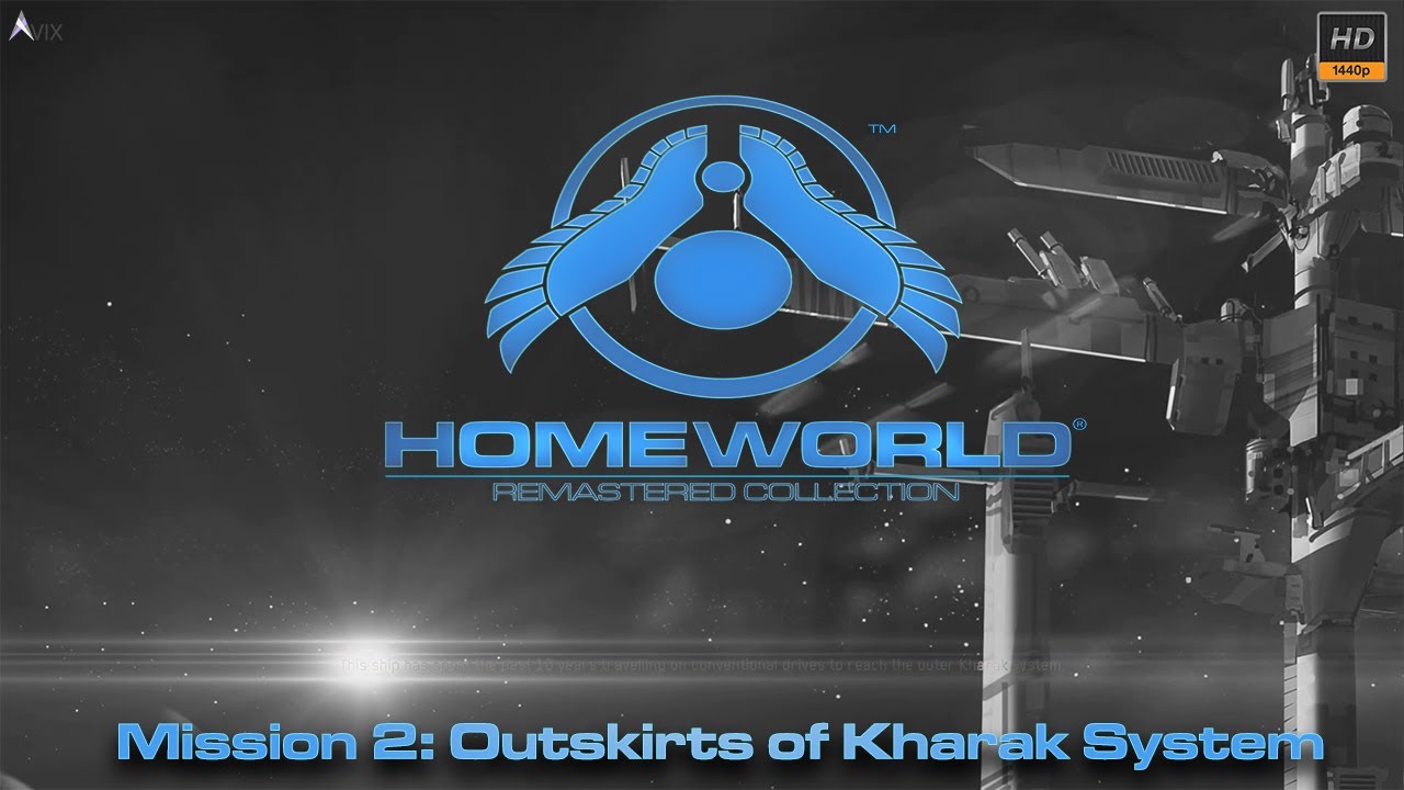 Homeworld 1 Remastered Mission 2: Outskirts of Kharak System - YouTube