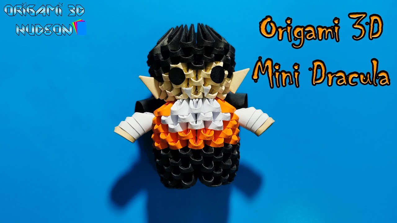 Origami 3D Mini Drácula (OH) - YouTube