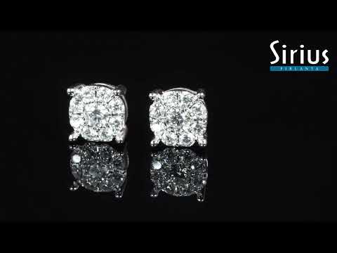 Sirius Pırlanta | F Renk 1,50 Karat Tektaş Görünümlü Pırlanta Küpe | 04E0086