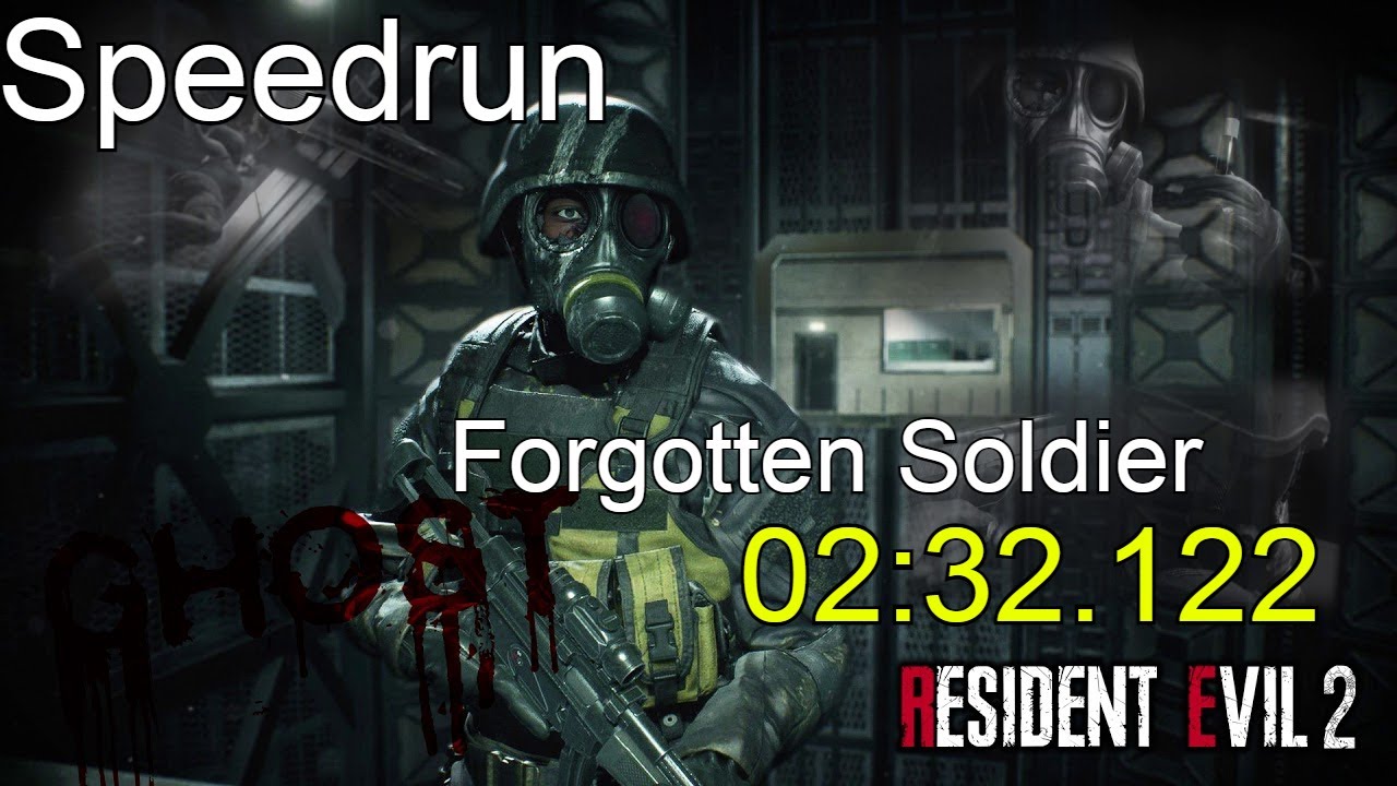 Resident Evil 2 remake Forgotten Soldier speedrun 2:32.122 [120 fps ...