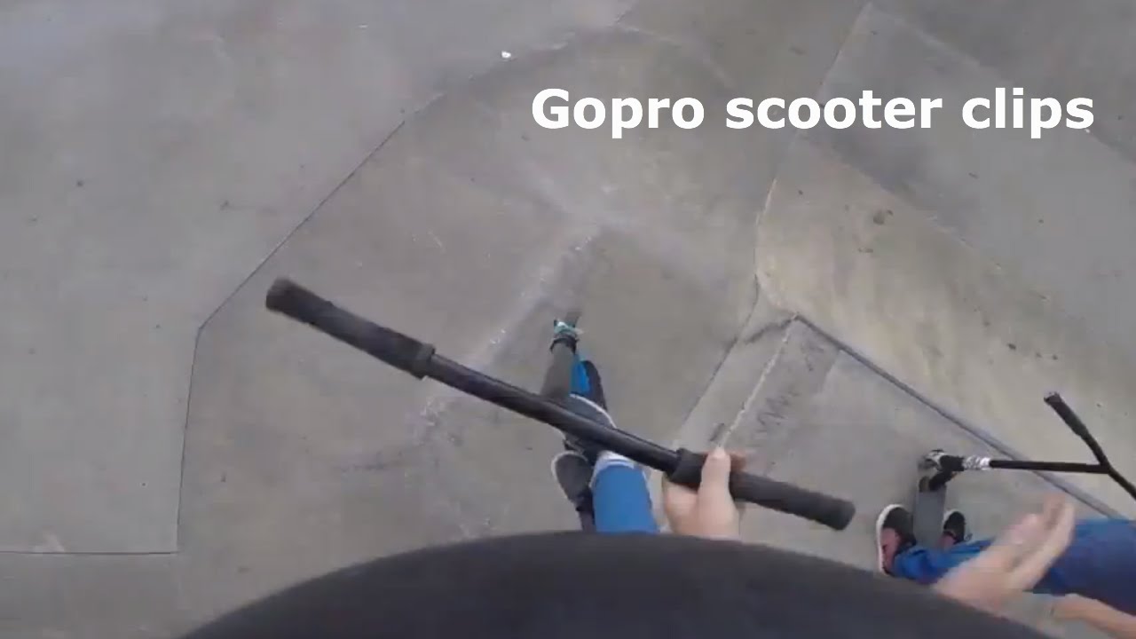 gopro scooter clips - YouTube