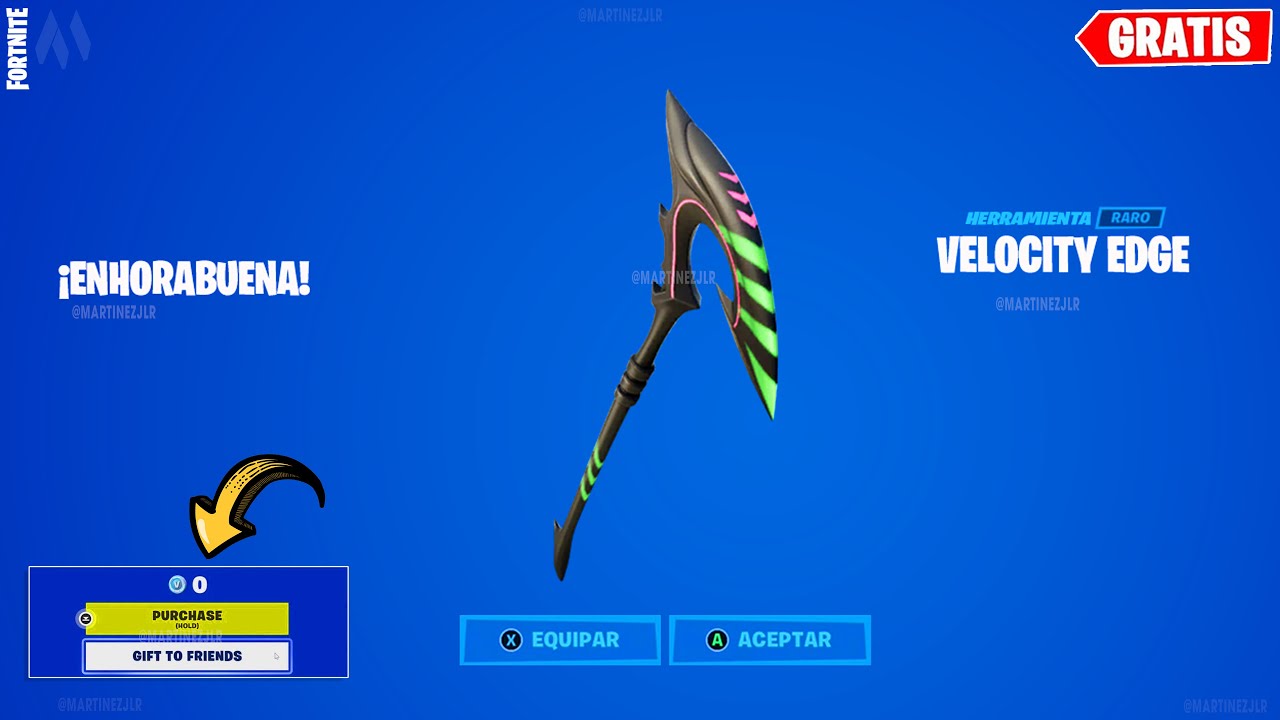 Como CONSEGUIR PICO VELOCITY EDGE *GRATIS* en FORTNITE!! 🎁😱🔥 - YouTube