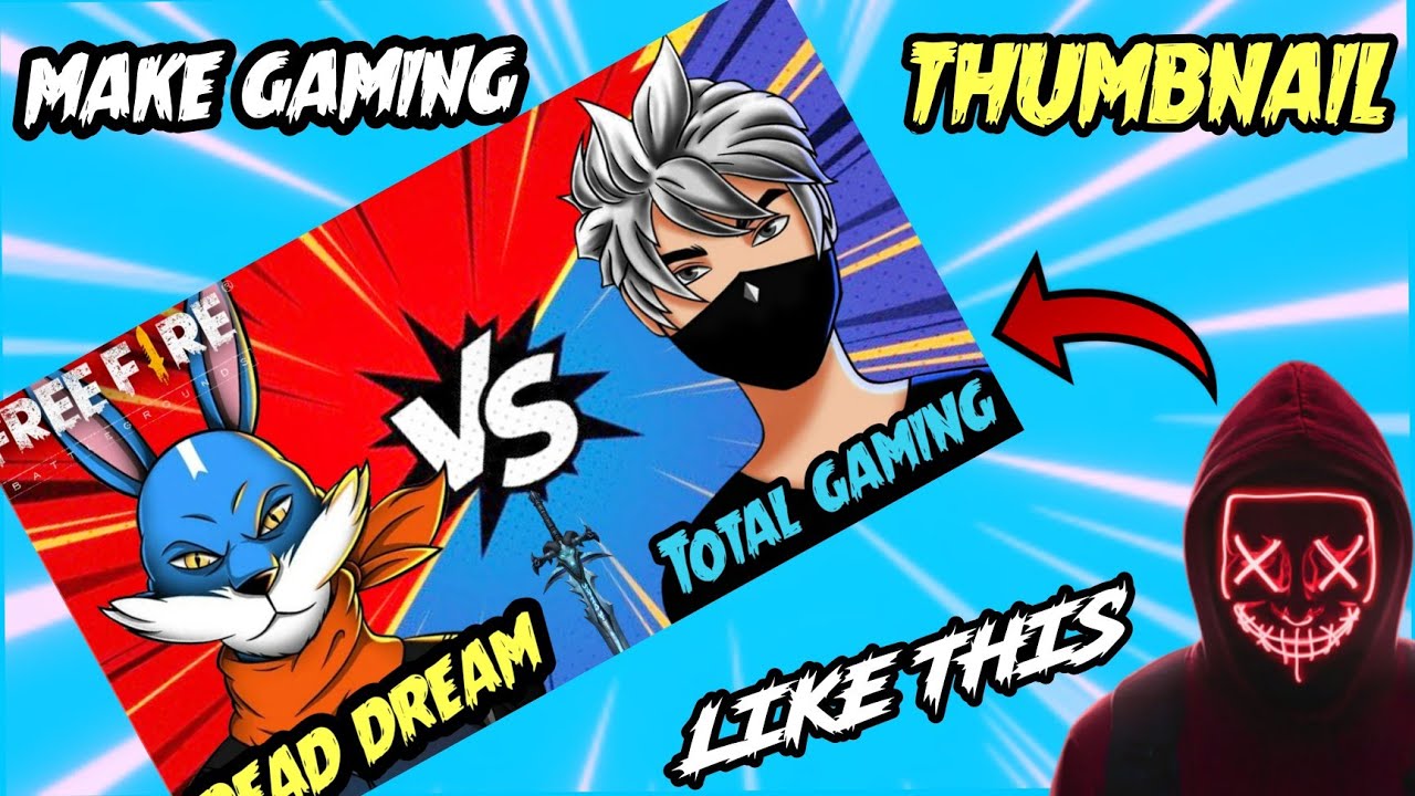How to make thumbnail |How to make thumbnail like total gaming |Gaming ...
