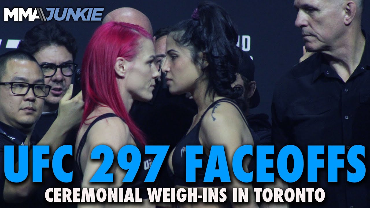UFC 297 Full Fight Card Faceoffs From Toronto - YouTube