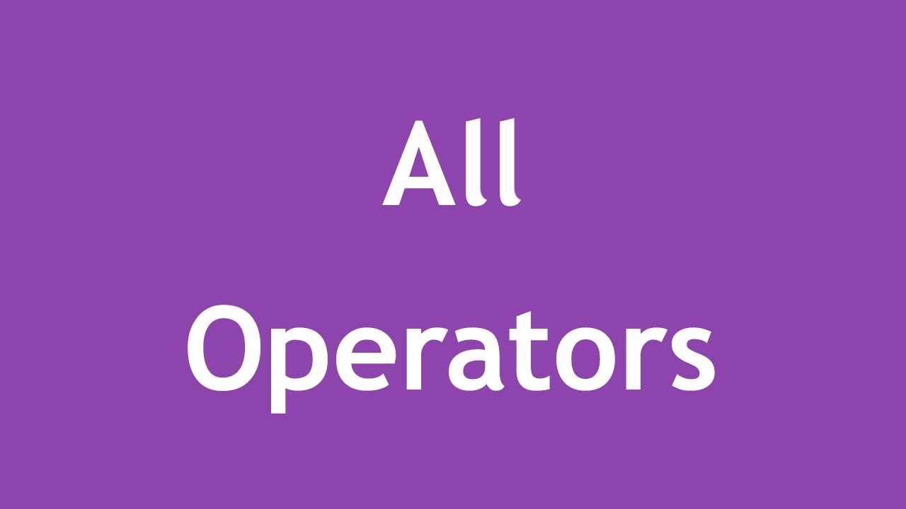 [ Learn PHP 5 In Arabic ] #19 - All Operators - YouTube