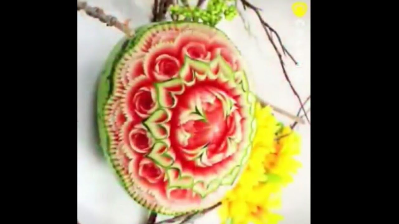 Watermelon Flower Amazing Design - YouTube