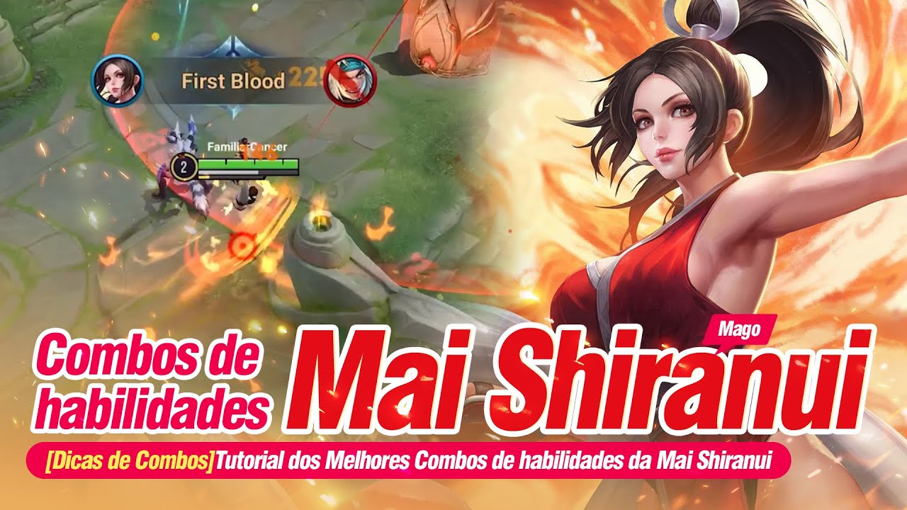 Tutorial dos Melhores Combos de habilidades da Mai Shiranui | Honor of Kings - YouTube
