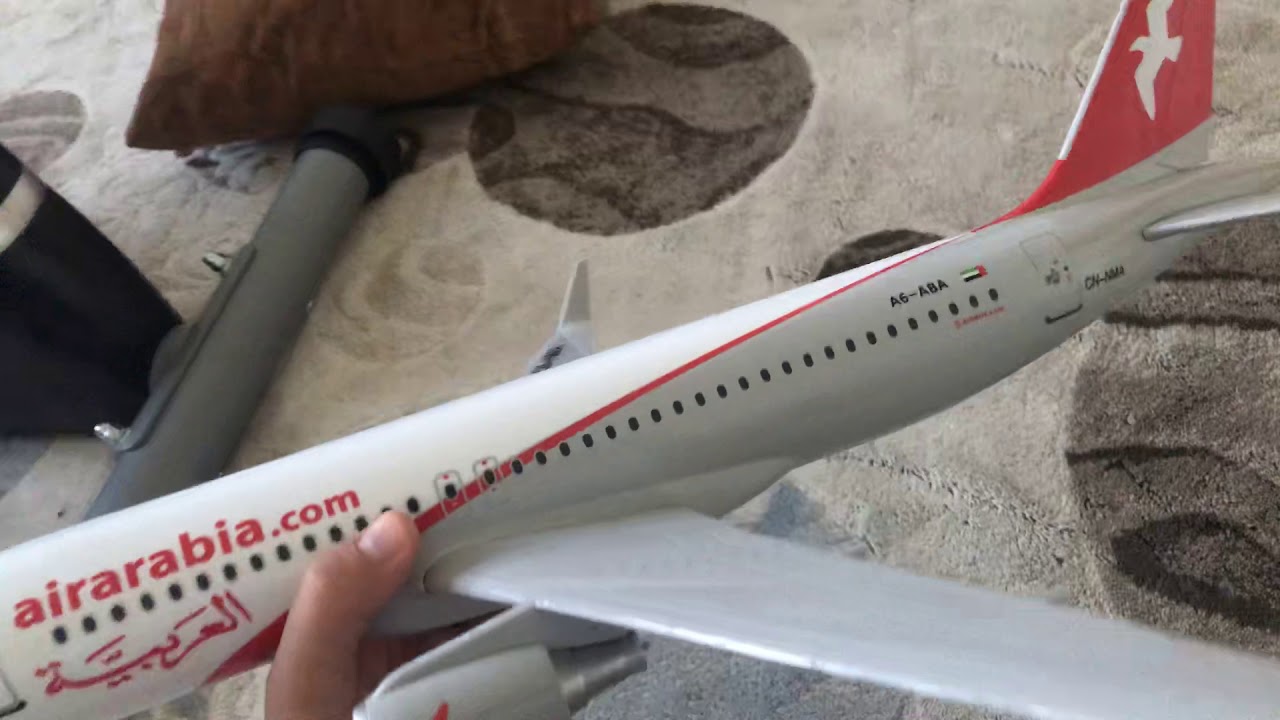 Air Arabia model plane airbus a320 - YouTube