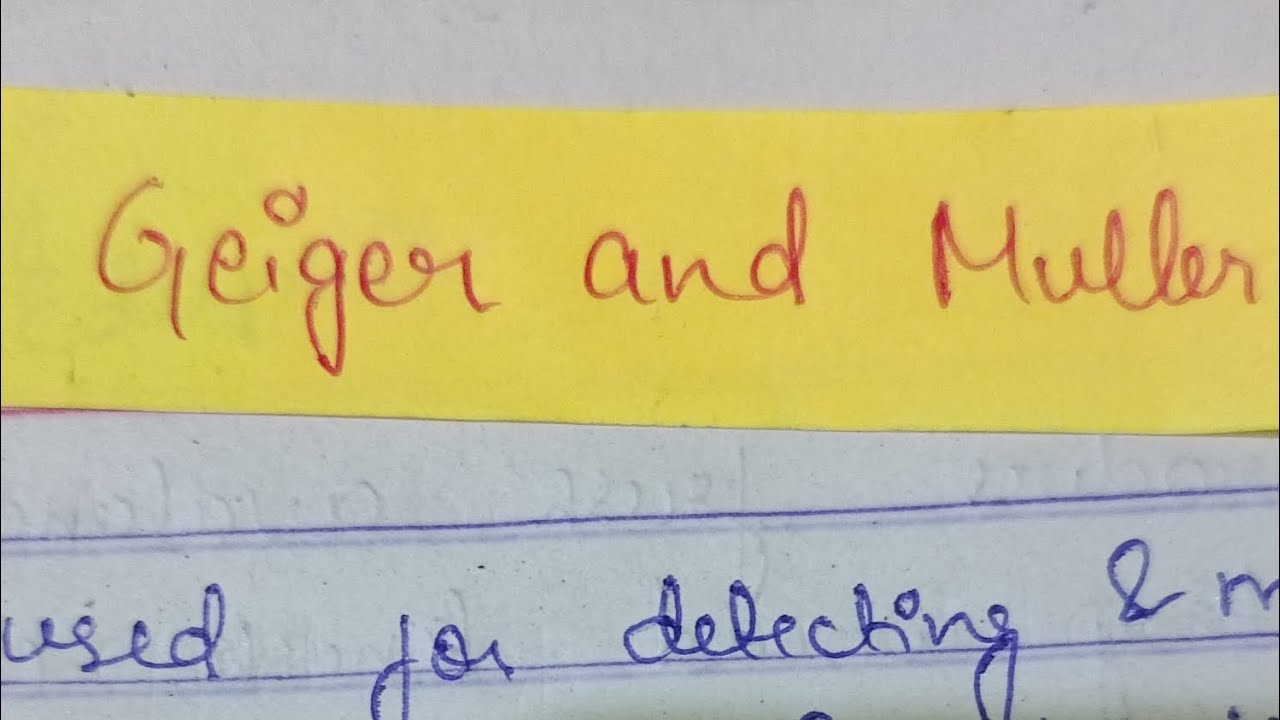 GM Counter Nuclear Physics - YouTube