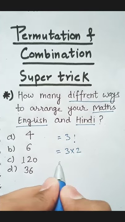 PERMUTATION AND COMBINATION (P AND C) SHORTCUT//TRICKS FOR NDA/JEE/AIRFORCE GROUP X/ CLASS 11 ...