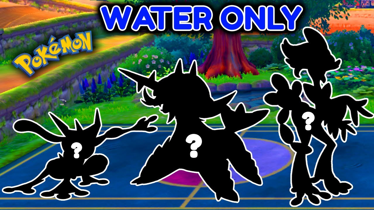 We Can Only Catch Random Water Type Pokemon... THEN WE FIGHT! - YouTube