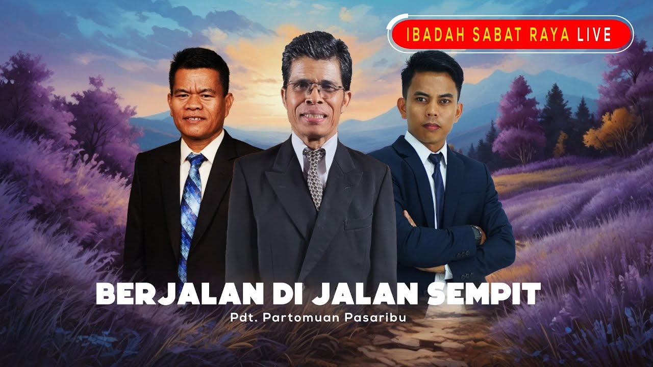 IBADAH SABAT RAYA LIVE Pdt. Partomuan Pasaribu | Berjalan di Jalan Yang ...