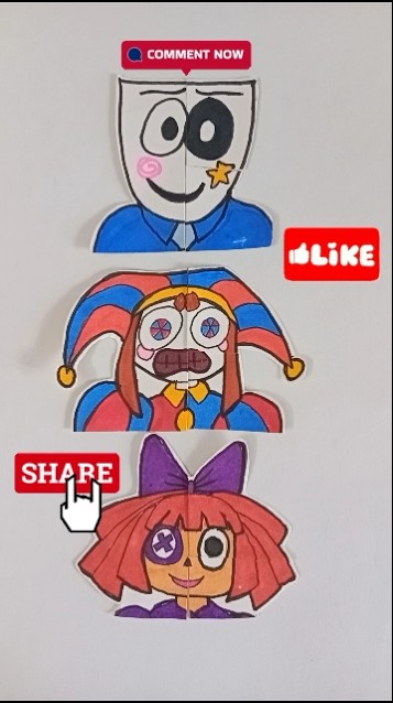 Gangle from TADC Paper crafts games puzzle short - YouTube