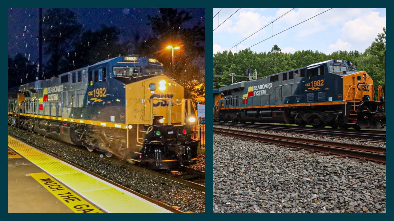 CSX I032 & I031 with the Brand New CSX Seaboard System HU #1982 (7/20 ...