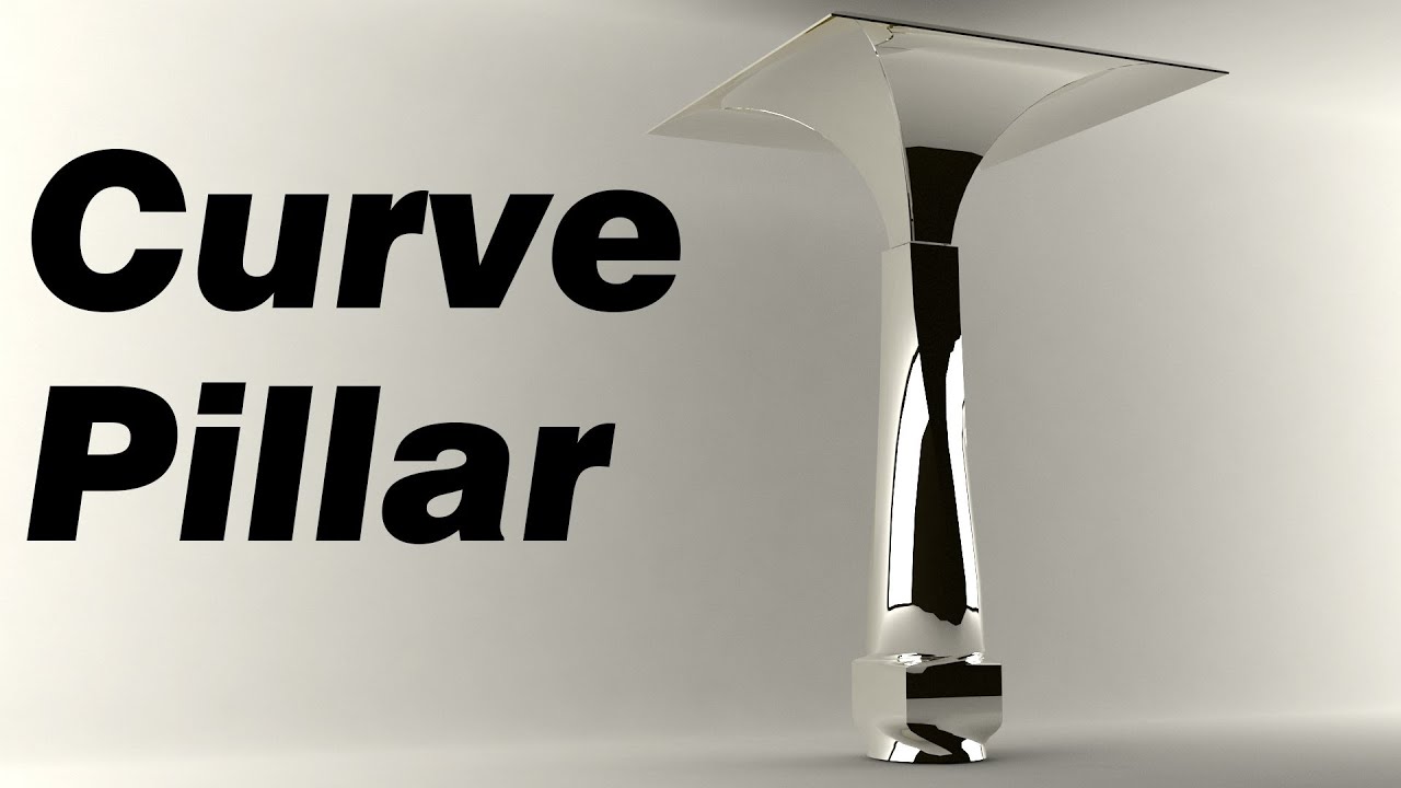 Curve Pillar with Cross Section - YouTube
