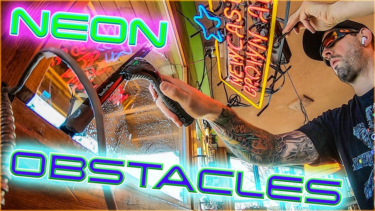 TIPS FOR CLEANING BEHIND NEON SIGN OBSTACLES | PROFESSIONAL WINDOW ...
