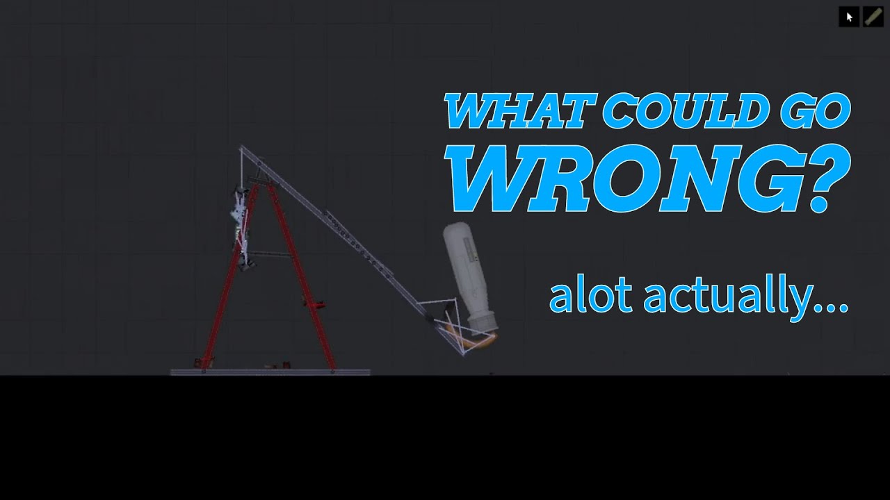 building a nuclear catapult in people playground - YouTube