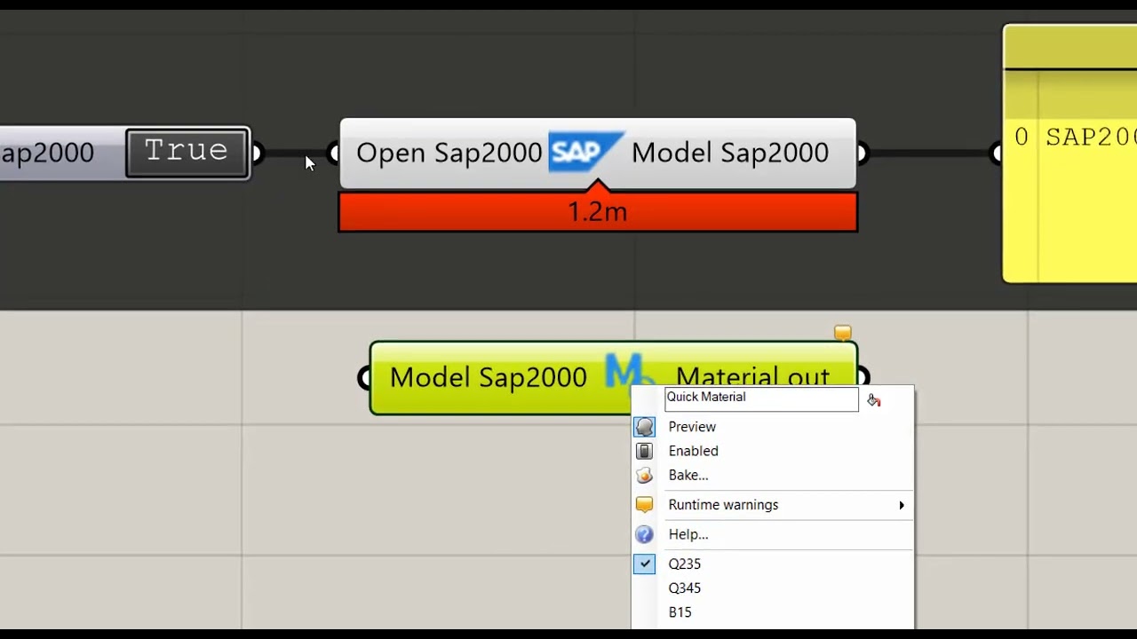 Grasshopper Link Sap2000 Youtube