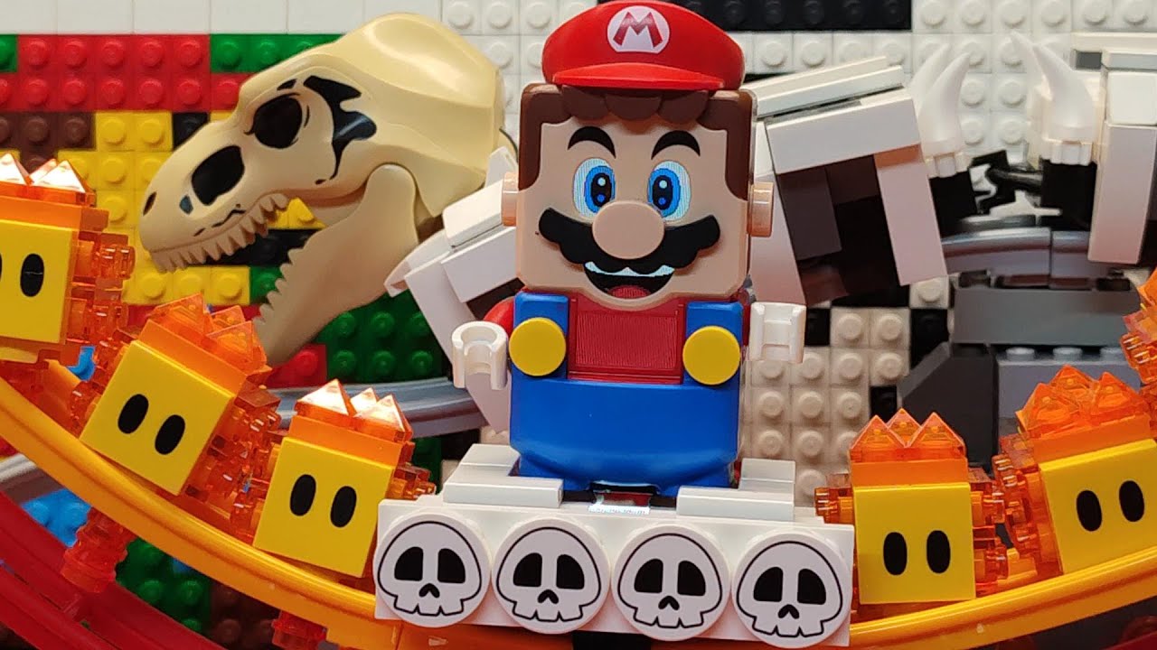 LEGO Mario on Fire #mario #legomario #legosupermario - YouTube