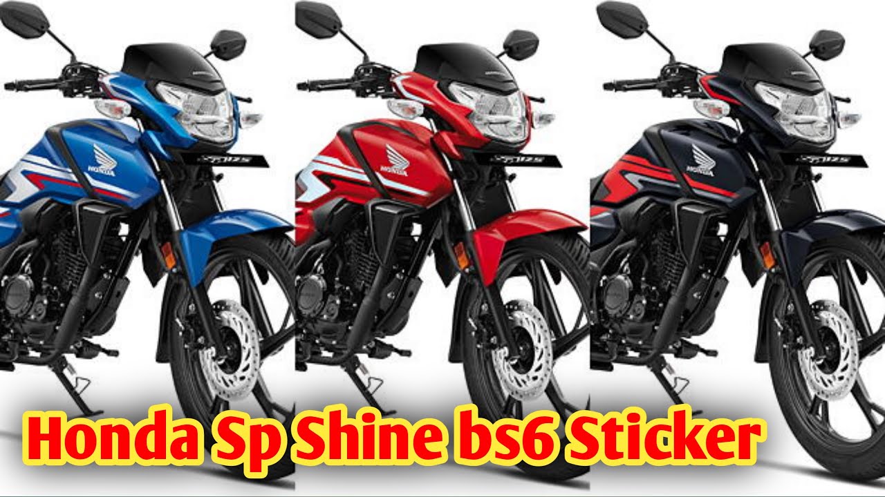 Honda Sp Shine bs6 Sticker set price || Graphic kit || होंडा एसपी शाइन ...