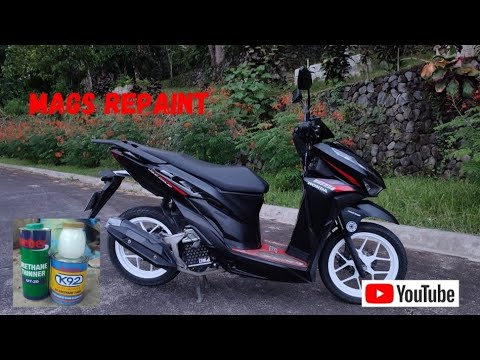 Honda click mags repaint - YouTube