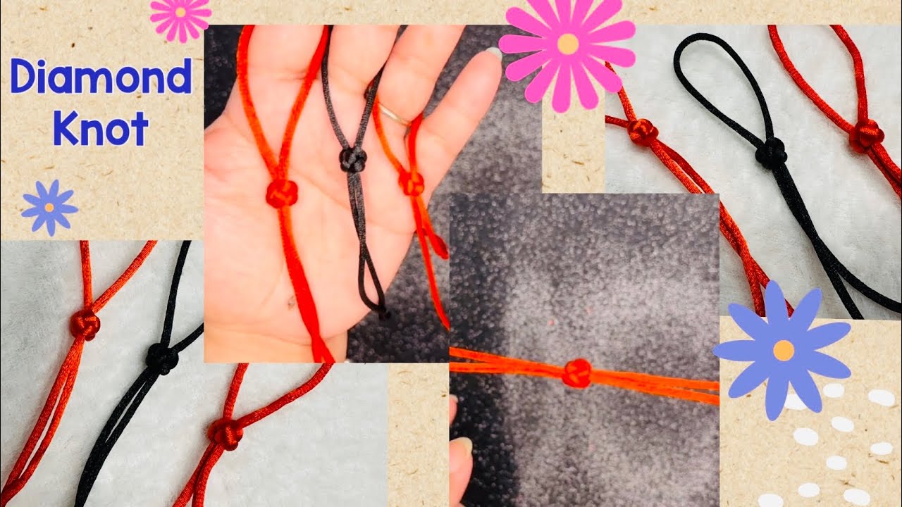 Easy Diamond Knot For Beginners | Diamond Knot Tutorial - YouTube