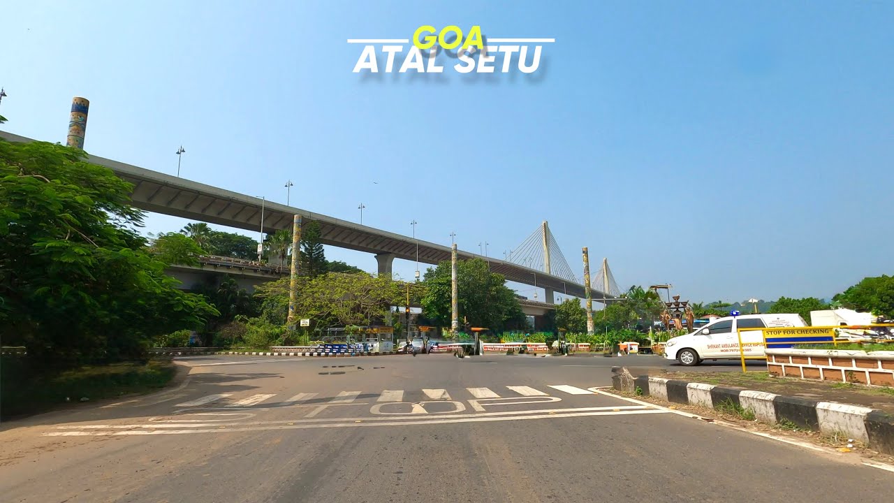 Atal Setu Goa - 4K | INDIA'S🇮🇳 Third Longest Cable Stayed Bridge ...