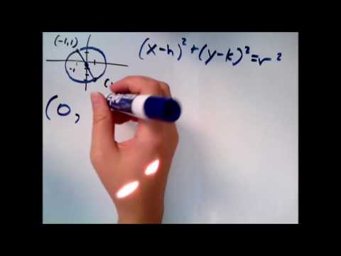 Writing an equation of a circle given the endpoints of a diameter - YouTube