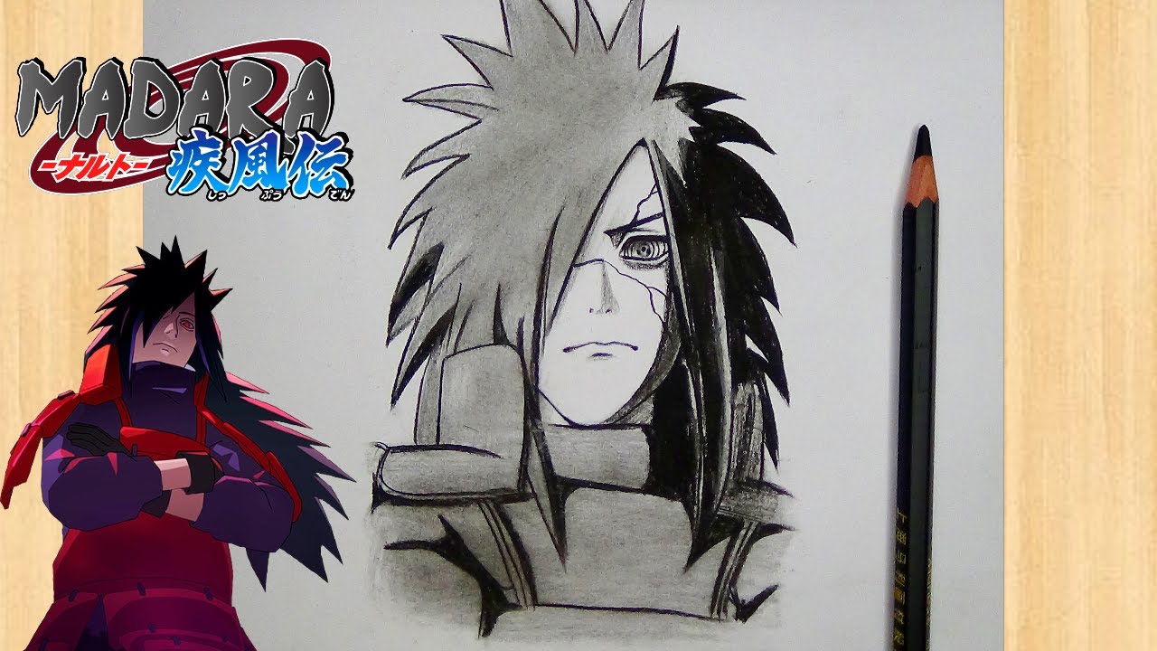 how to draw madara uchiha step by step | how to draw anime | madara ...