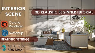 Sketchup To 3ds Max Beginner Tutorial Corona Render Realistic Full Arch ...