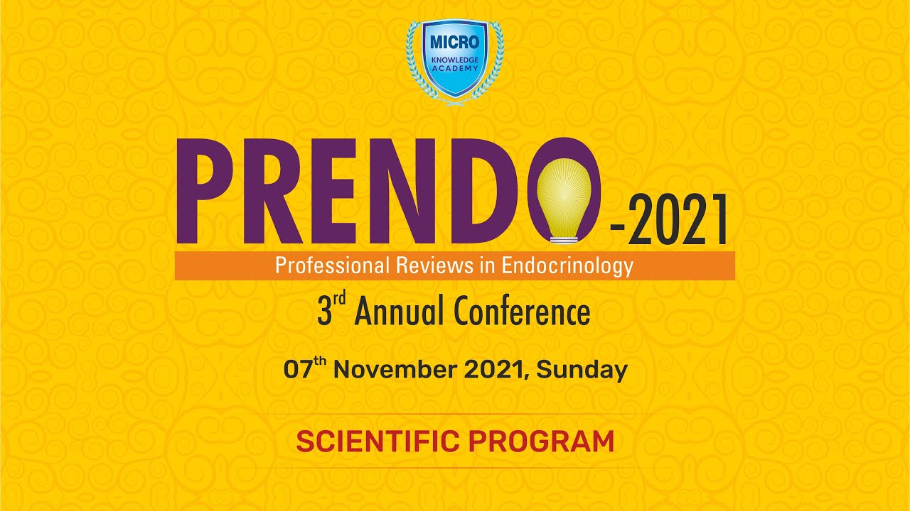 PRENDO 2021 - Endocrinology Session - YouTube
