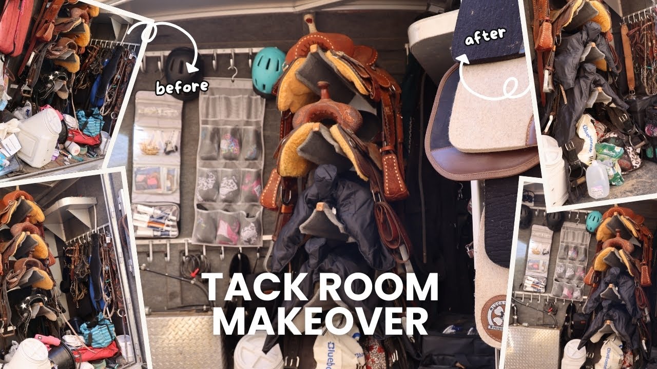 ULTIMATE TACK ROOM ORGANIZING! - YouTube