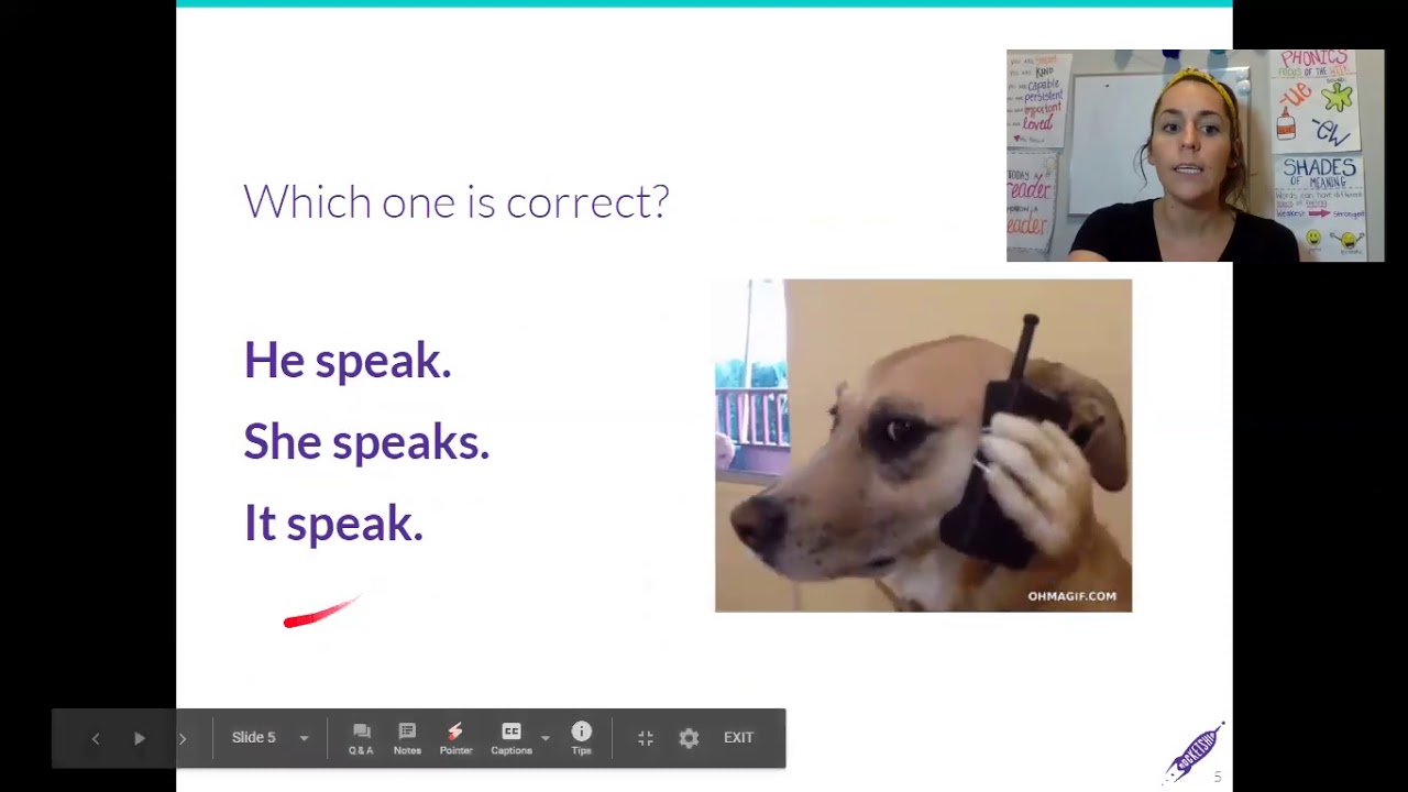 Phonics - Verbs with -s, -es, or -ies endings - YouTube